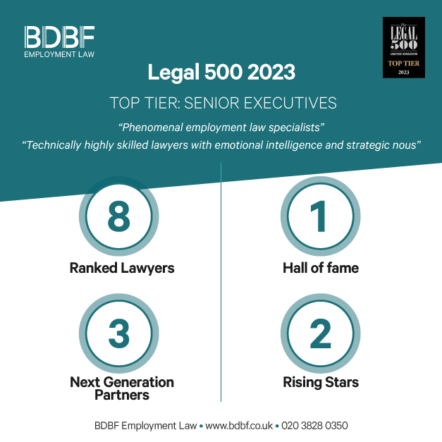 BDBF RANKED AGAIN AS A TOP TIER FIRM BY THE LEGAL 500 UK 2023 - BDBF LLP